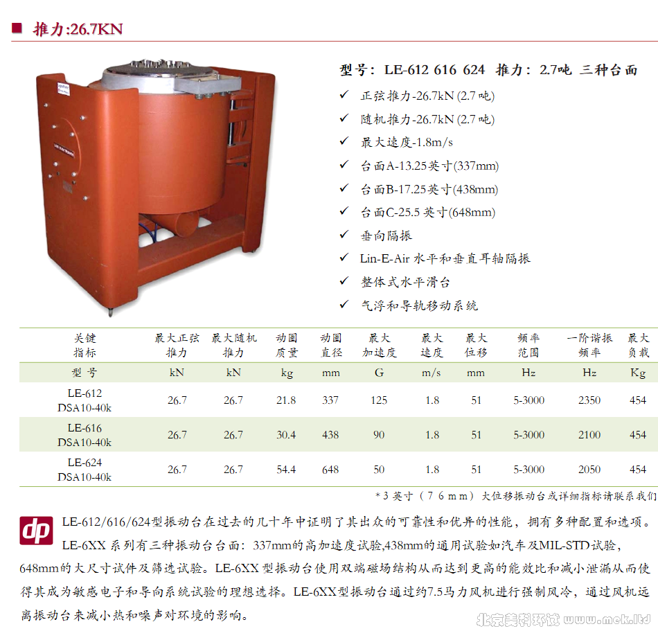 美国DataPhysics 风冷中型振动台,振动试验机,震动平台,水平随机振动台(进口迪飞,美国菱,LE-308,LE ...